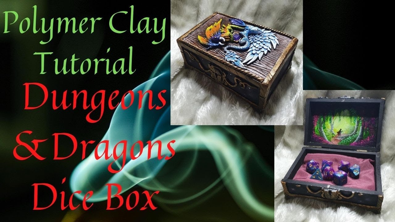 Polymer Clay Tutorial Dungeons and Dragons Dice Box - YouTube