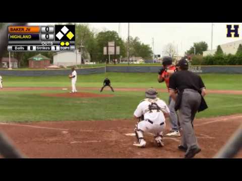 Highland Baseball vs. Baker University JV - YouTube
