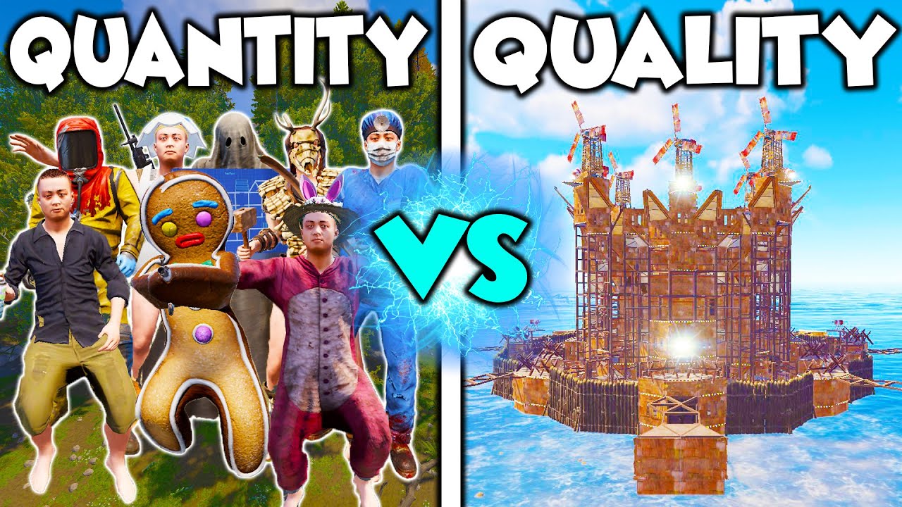 Can 8 Players beat the BEST BUILDERS IN RUST? - Rust - YouTube