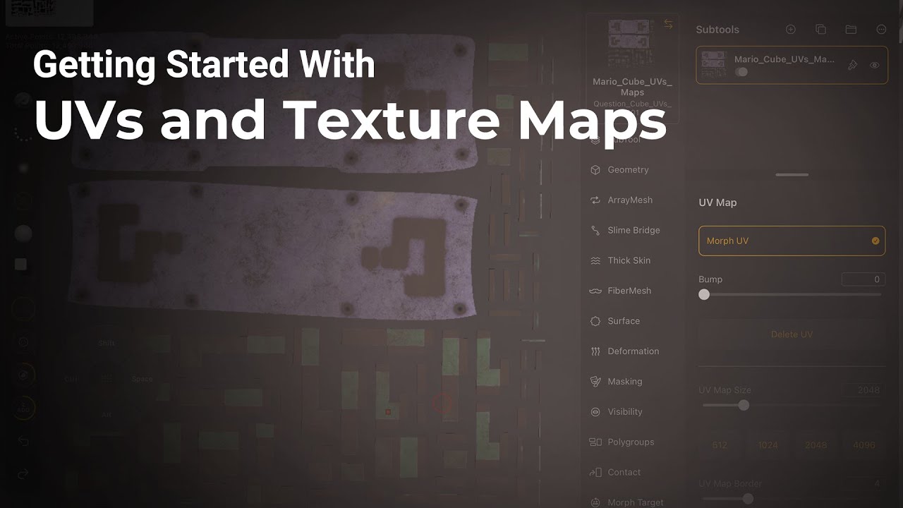 26 - ZBrush for iPad - UV & Texture maps - YouTube