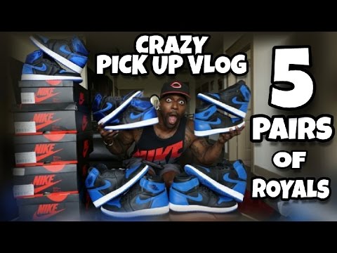 I BOUGHT 5 PAIRS OF JORDAN 1 ROYAL!! CRAZY PICK UP VLOG!!! - YouTube