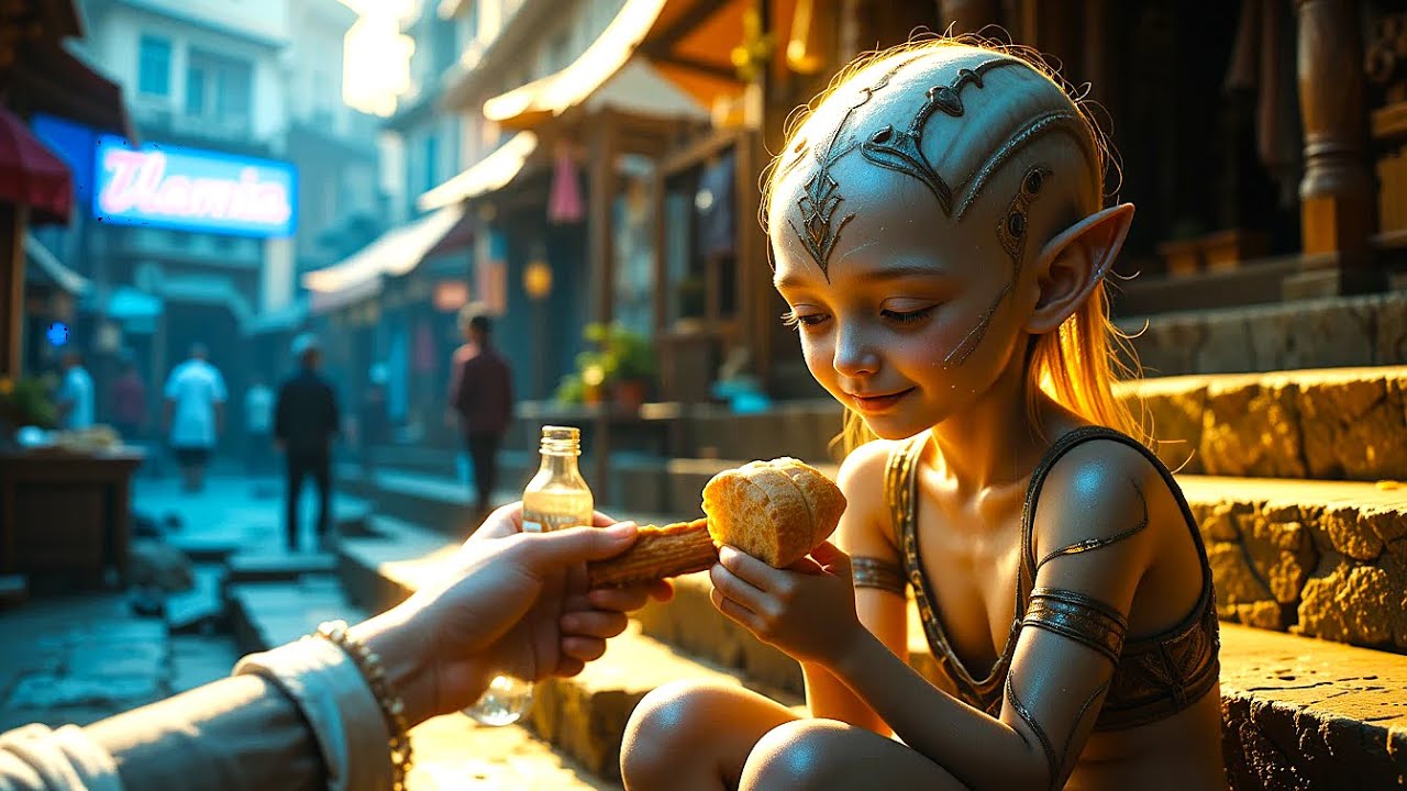 The Alien Girl Hid Her Hunger with a Smile—But the Human Noticed and ...