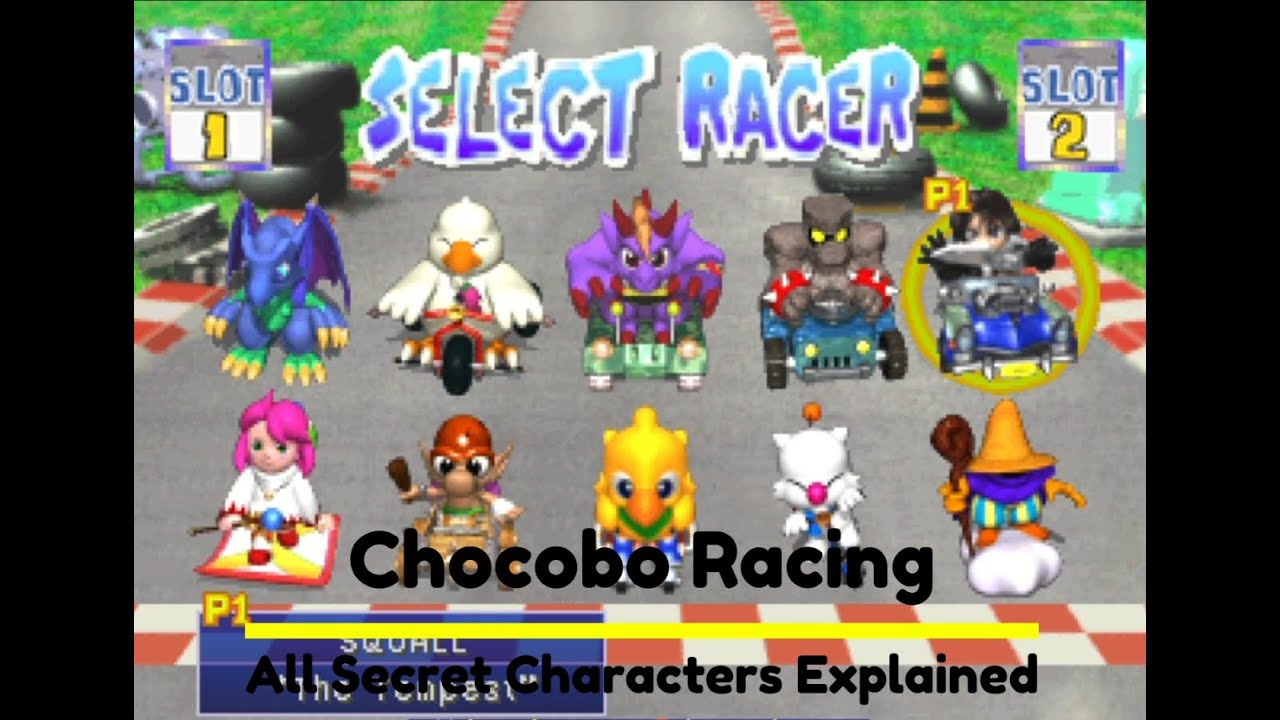 Chocobo racing secret characters : Explained - YouTube