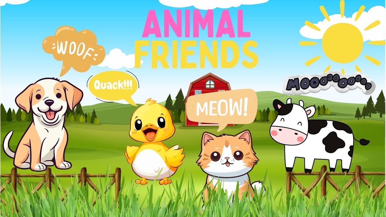 ANIMAL FRIENDS SONG | KIDS SONG | CHILD MUSIC | ANIMALS SOUNDS ...