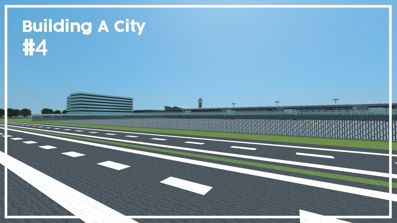 Building A City #4 // Finishing The Airport // Minecraft Timelapse ...