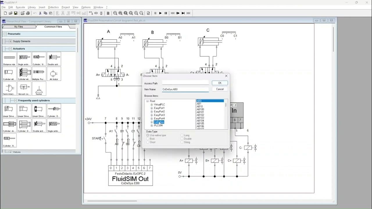 FluidPyPLC Testing - Tutorial to connect CODESYS v2.3 to FluidSim ...