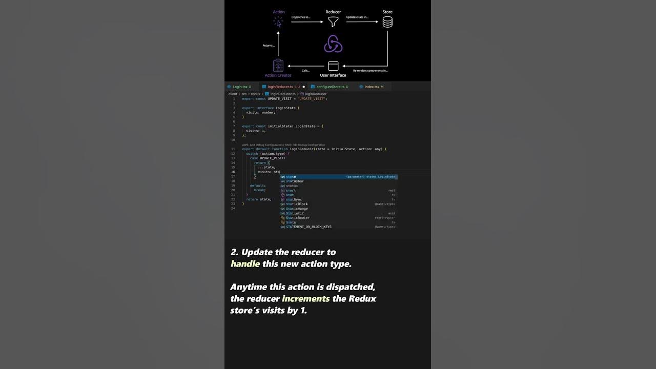 Create a Redux Action Creator: React Redux in Under a Minute - YouTube