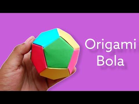 Origami Bola - Cara Membuat Bola Dari Kertas - YouTube
