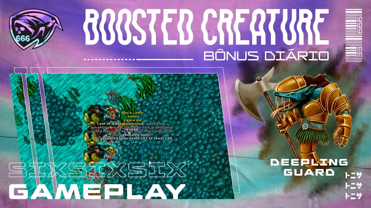 TIBIA - Deepling Guard Boosted Creature - Hunting Full Profit!! Dropou ...