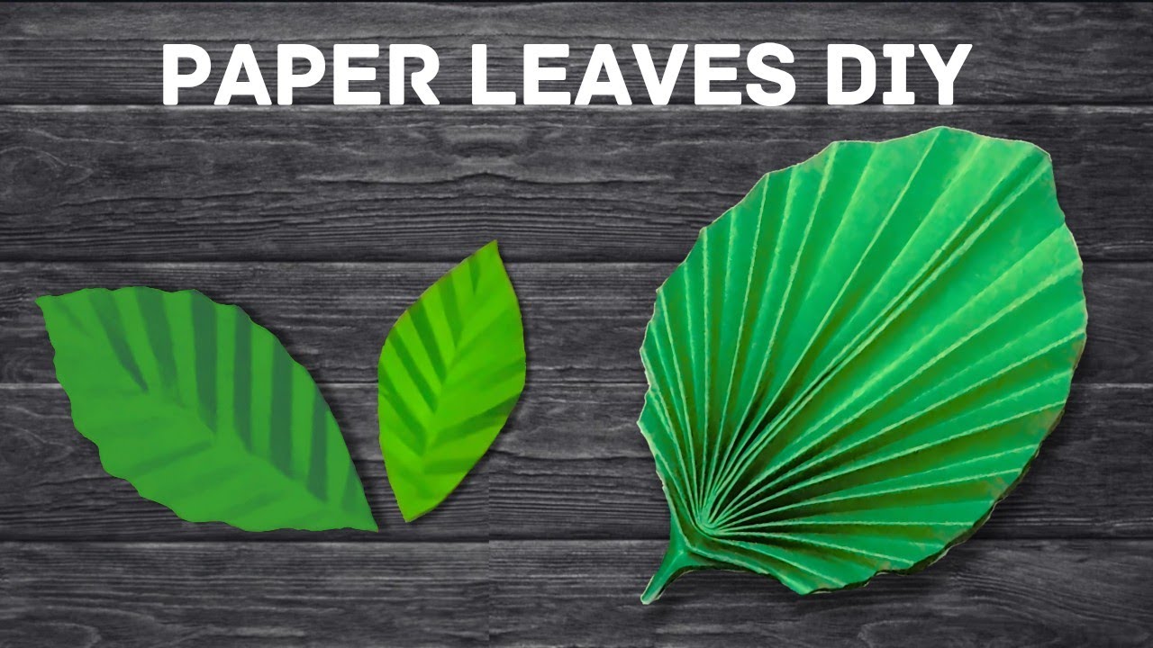 How to fold Origami paper LEAVES 🌿 AMAZING Origami craft ideas! DIY ...