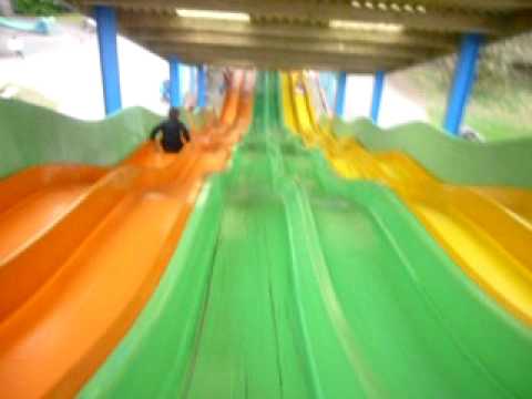 Cornwall Crealy's wave slide - YouTube