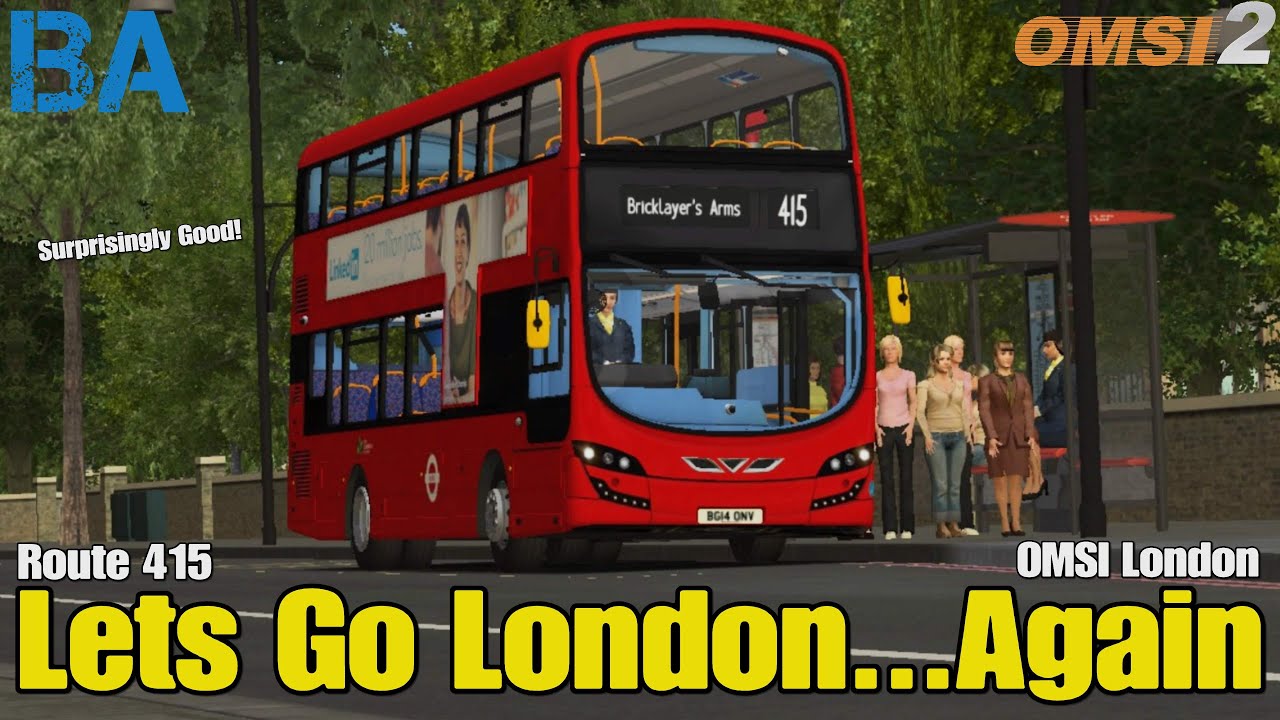 Lets Go London...Again - Route 415 - Gemini 3 - London - OMSI 2 - YouTube