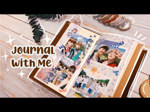 [asmr] kpop journal with me// bts 2021season's greetings✨Traveler's Notebook ✨ 방탄소년단💜