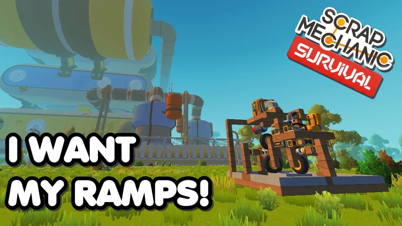I want my ramps! - Getting Warehouse Roof Ramps in Scrap Mechanic ...