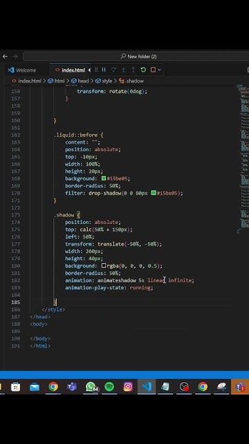 Glowing Elegance Crafting A 3d Bottle With Css And Html 🌟 Css Vibes Coding Html Css Java 