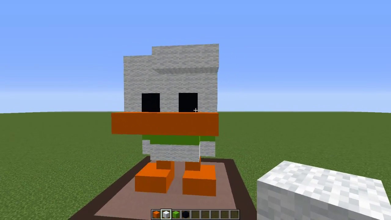 Minecraft Statue Tutorial-Louie(DuckTales 2017) - YouTube