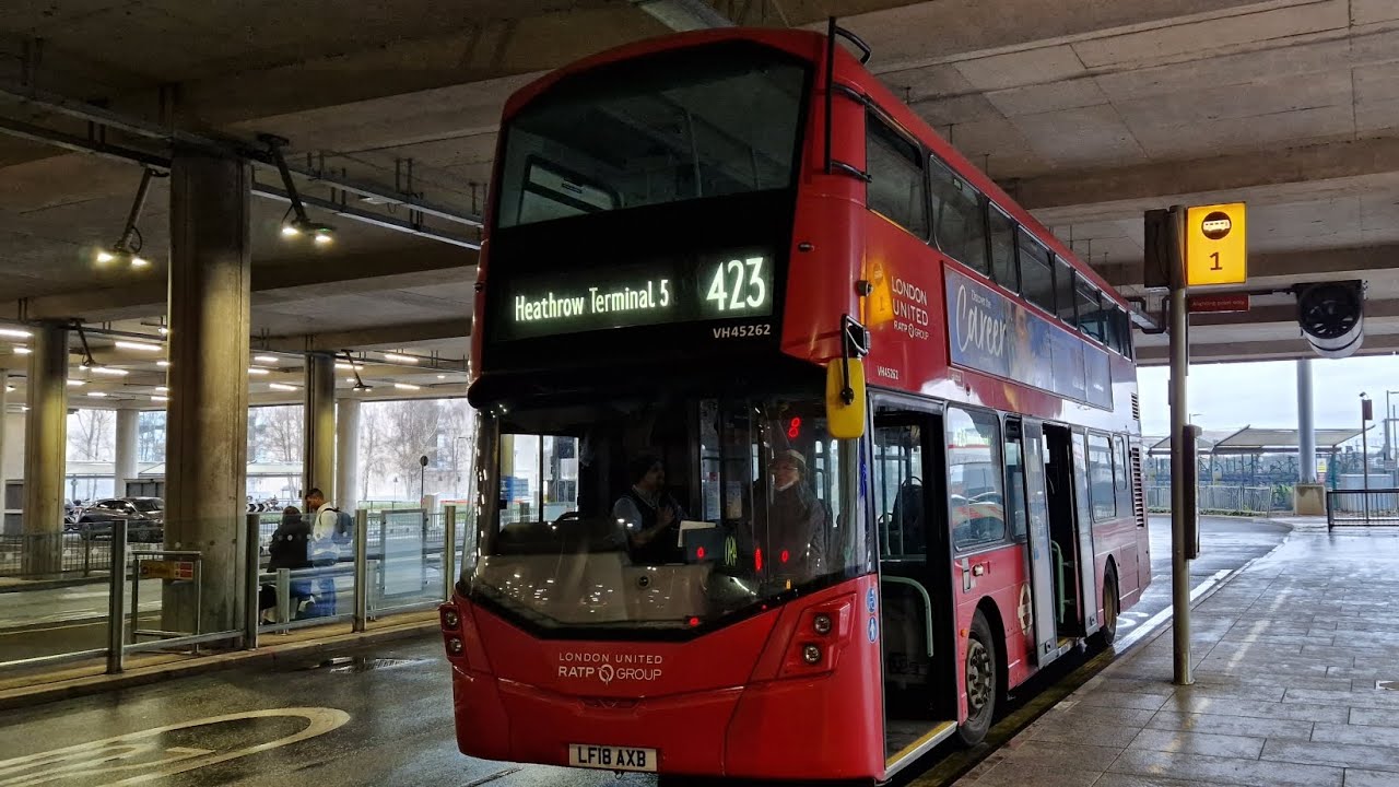 FRV | LONDON BUS 423 HOUNSLOW BUS STATION - HEATHROW TERMINAL 5 ...