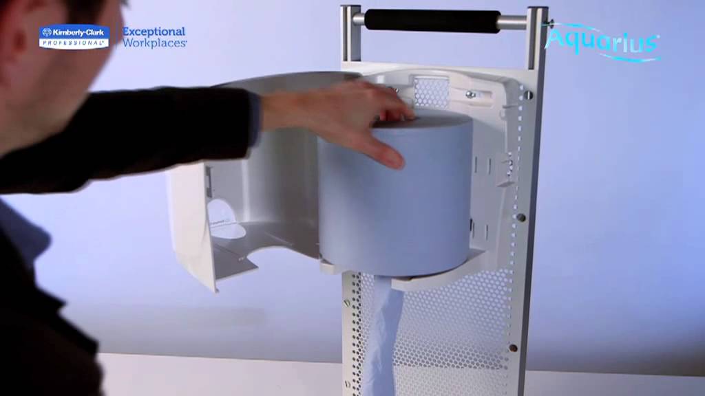 AQUARIUS* Wiper Dispenser - Roll control / White - code 7018 - demo ...