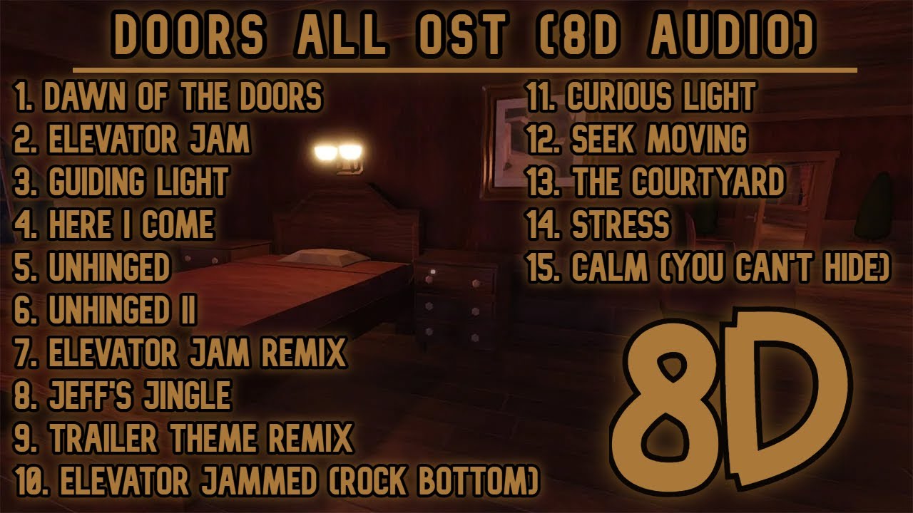 ROBLOX DOORS ALL OST 1 HOUR LOOP (8D Audio) - YouTube