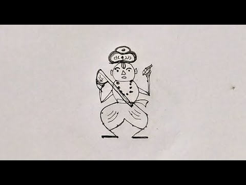 Easy way to draw Haridasu | 4*7 dots | చుక్కల ముగ్గులు | बिंदीदार ...