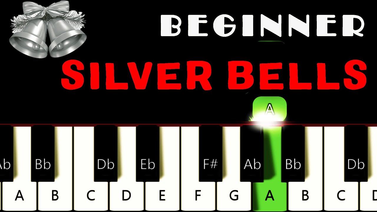 Silver Bells Piano Tutorial for BEGINNER - YouTube
