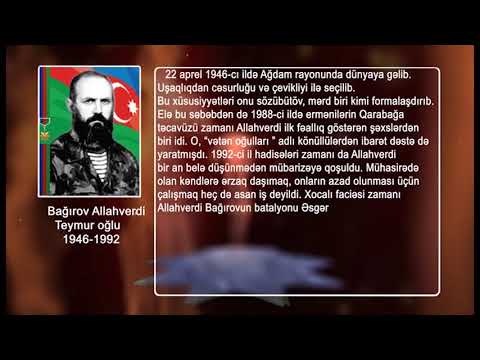 Azərbaycanın Milli Qəhrəman-Bagirov Allahverdi