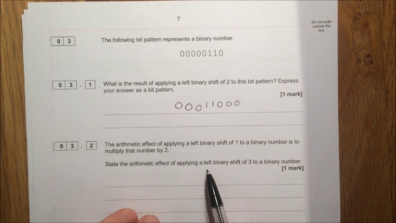AQA GCSE Computer Science 2018 Paper 1 Question 3 - YouTube