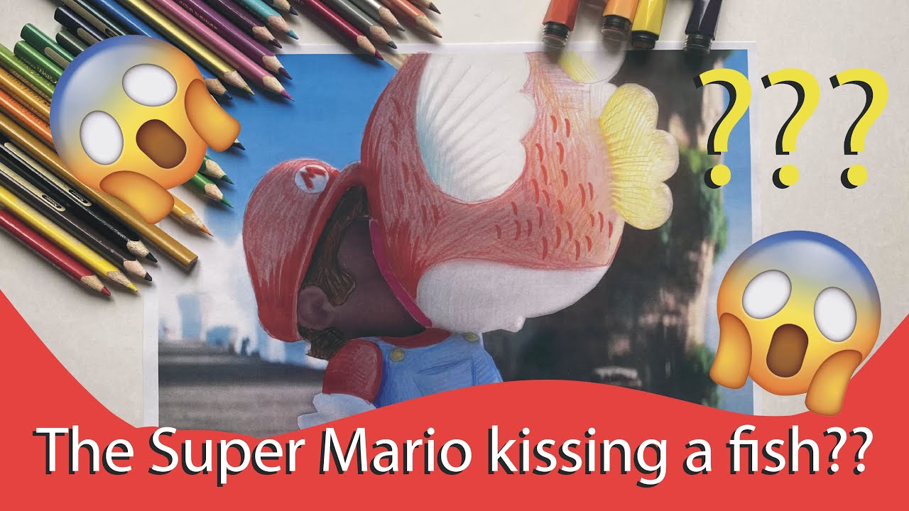 WOW NEW The Super Mario kissing a fish! Trailer coloring DIY - YouTube