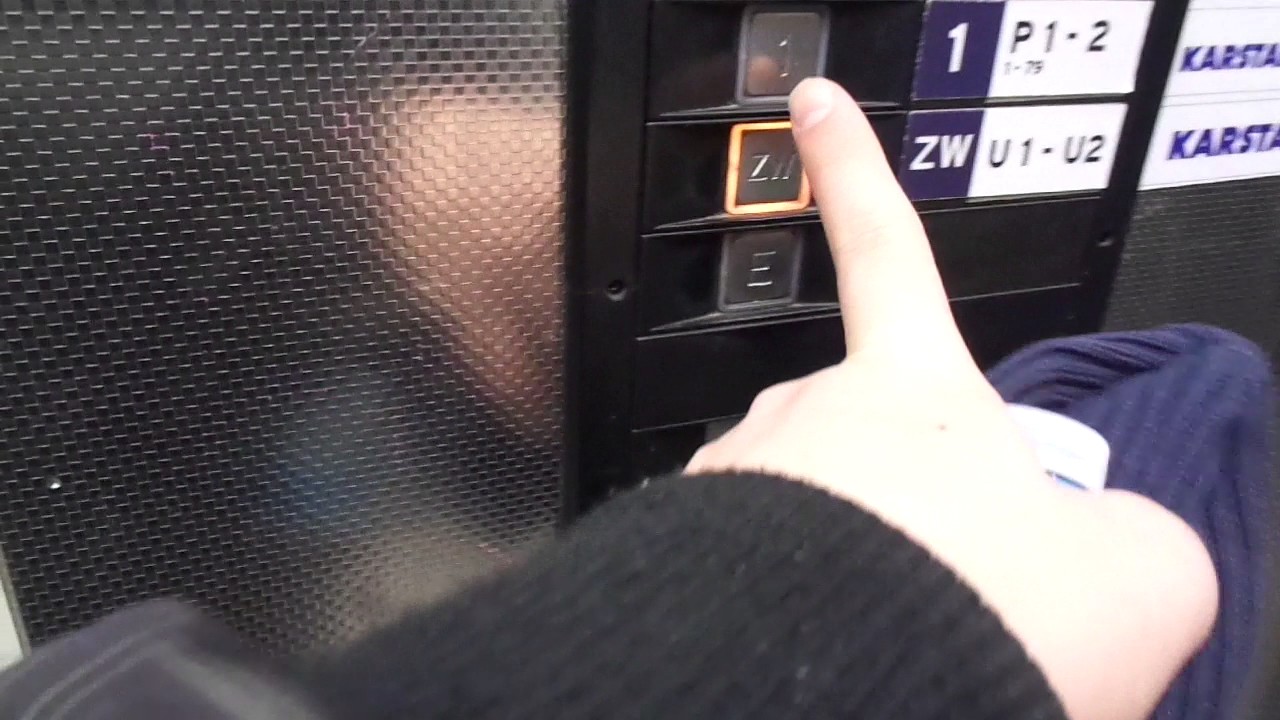 Retake: Amazing Old 1973 OTIS Lexan Upgr. T. Els/Lifts@Karstadt dep ...