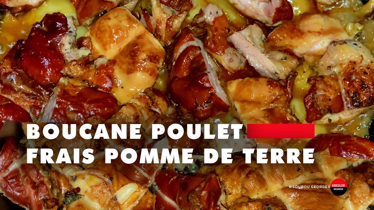 Recette réunionnaise : poulet boucané et pommes de terre épicées - YouTube