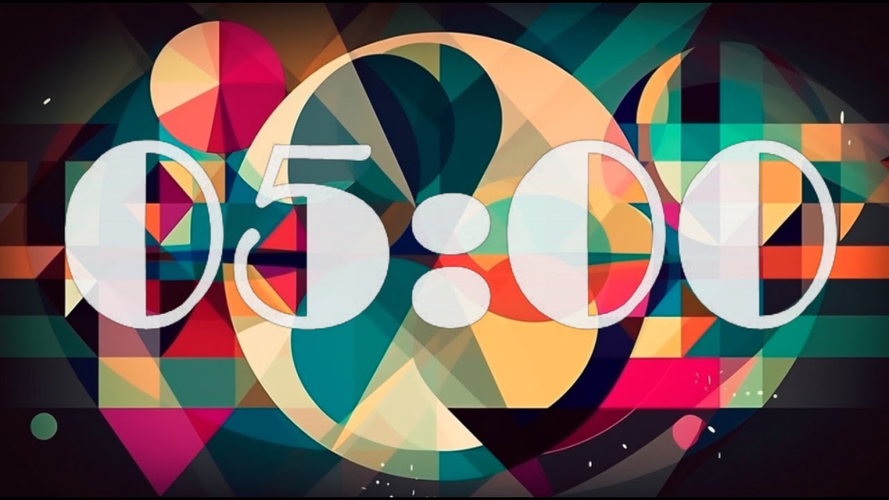 5 Minute Timer Geometric Shapes - YouTube