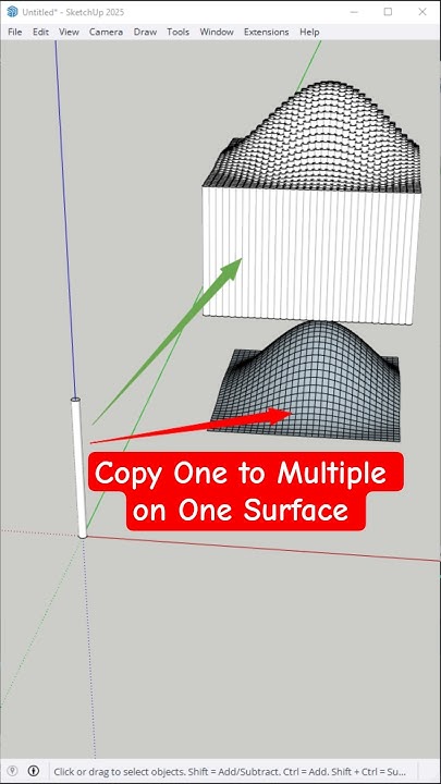 Copy One to Multiple Objects Under a Minute #sketchup #shorts - YouTube
