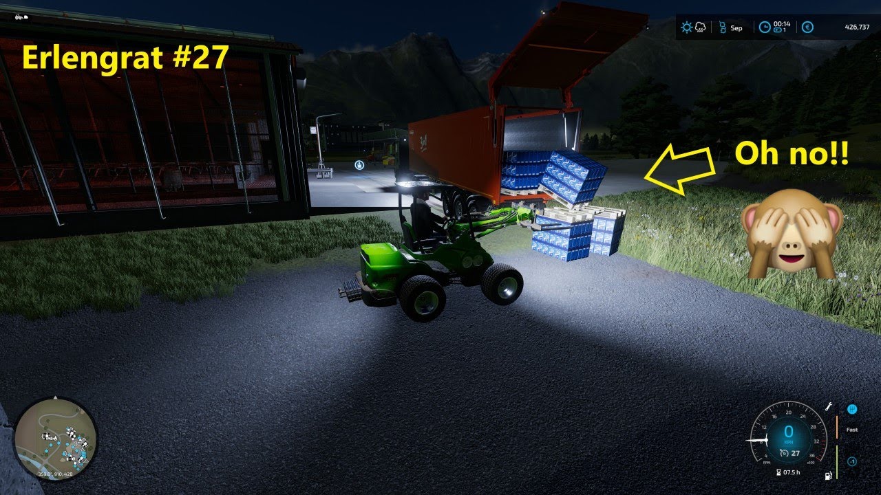FS22 | Using a WALKING FLOOR trailer for PALLETS?! [Nighttime Episode ...