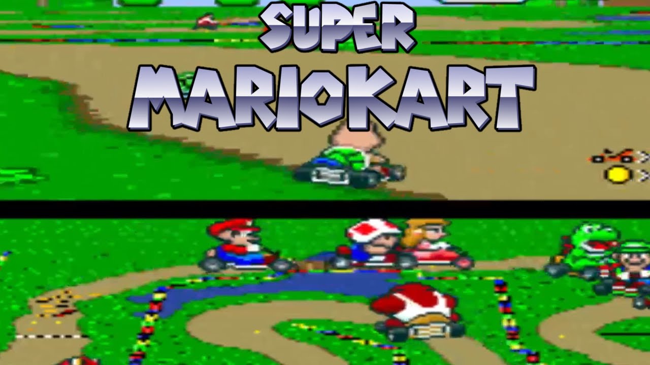Super Mario Kart Gameplay - Mushroom Cup (SNES) - YouTube