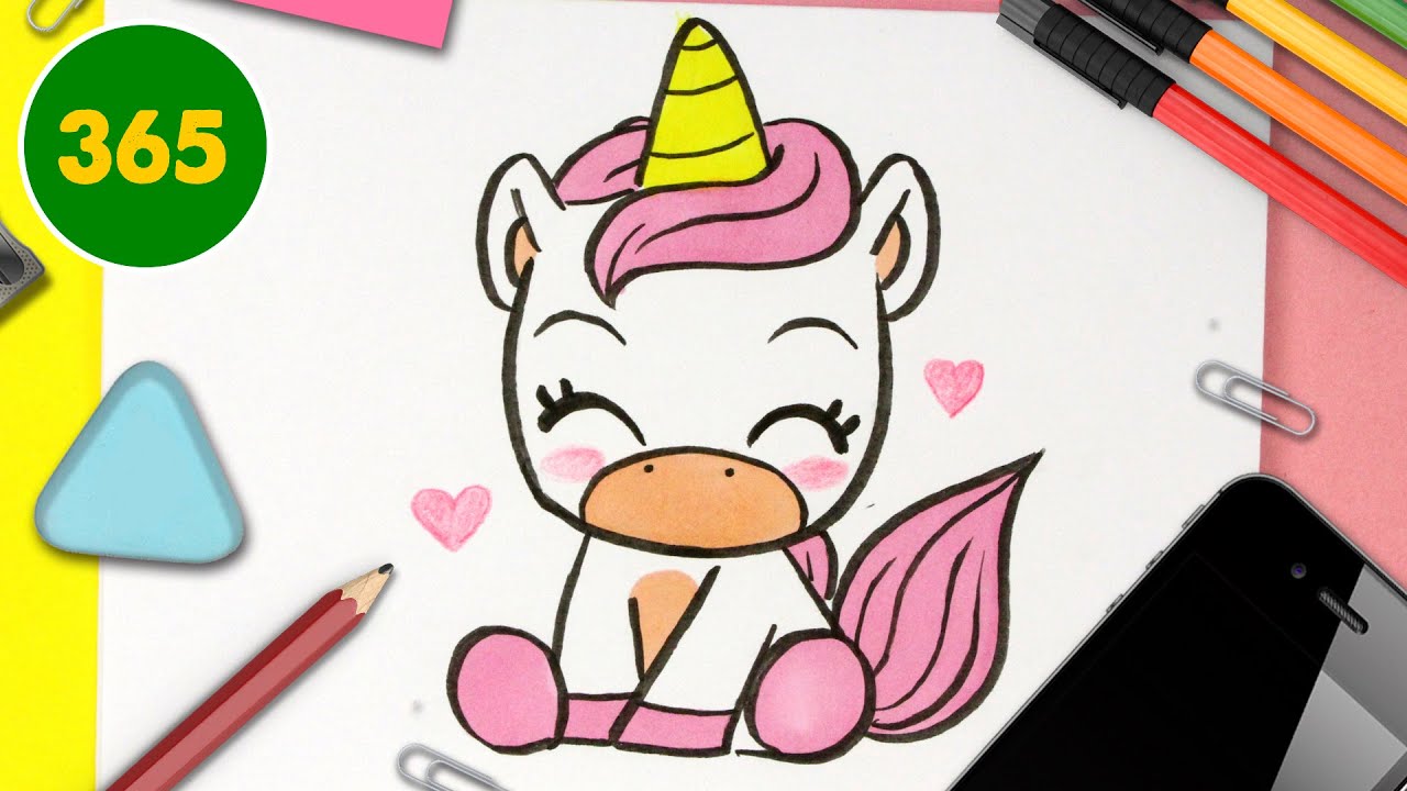 Como Desenhar Unicornio Kawaii Youtube