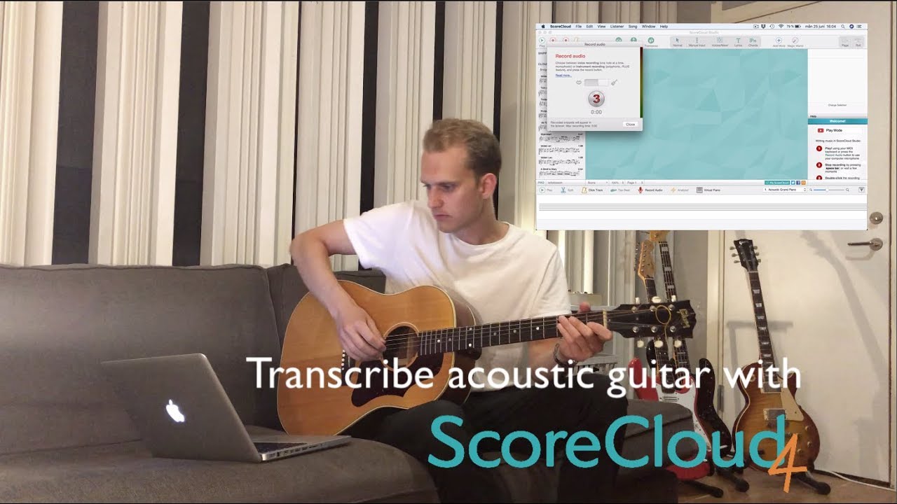 Transcribe Acoustic Guitar with ScoreCloud 4 - YouTube