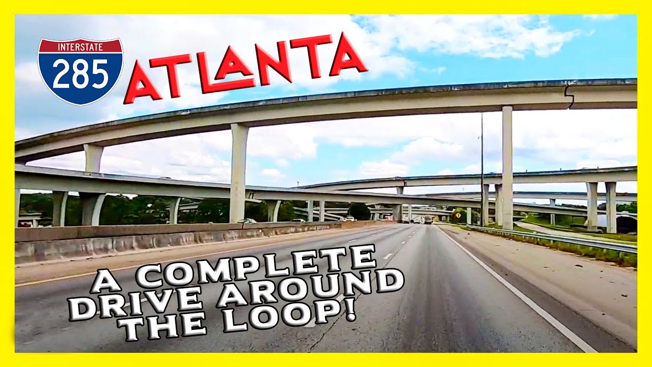 The I-285 ATLANTA Loop / Perimeter, with POINTS OF INTEREST, map ...