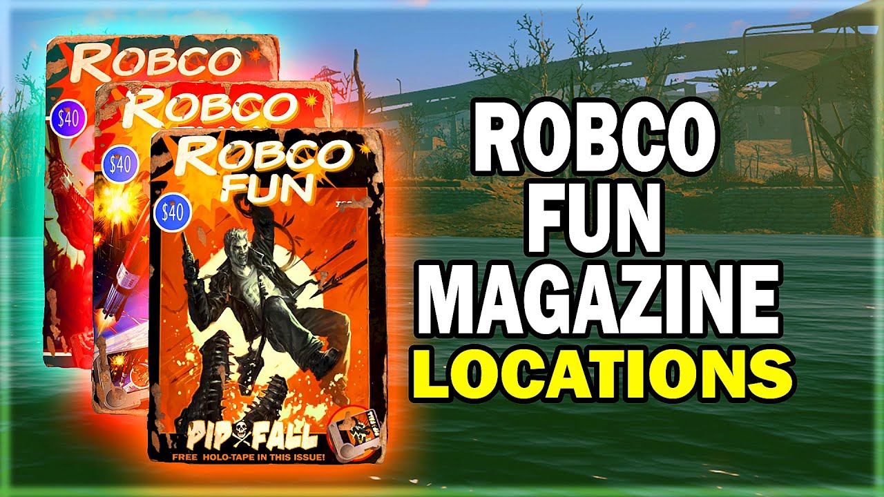 All Robco Fun Magazines Locations - Fallout 4 Magazines Guide - YouTube