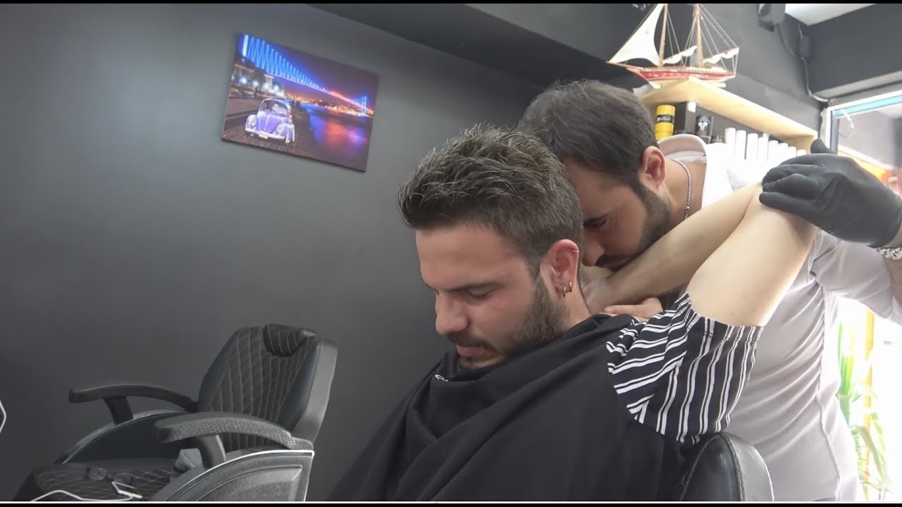 ASMR Turkish Barber Face, Head and Body Massage 294 - YouTube