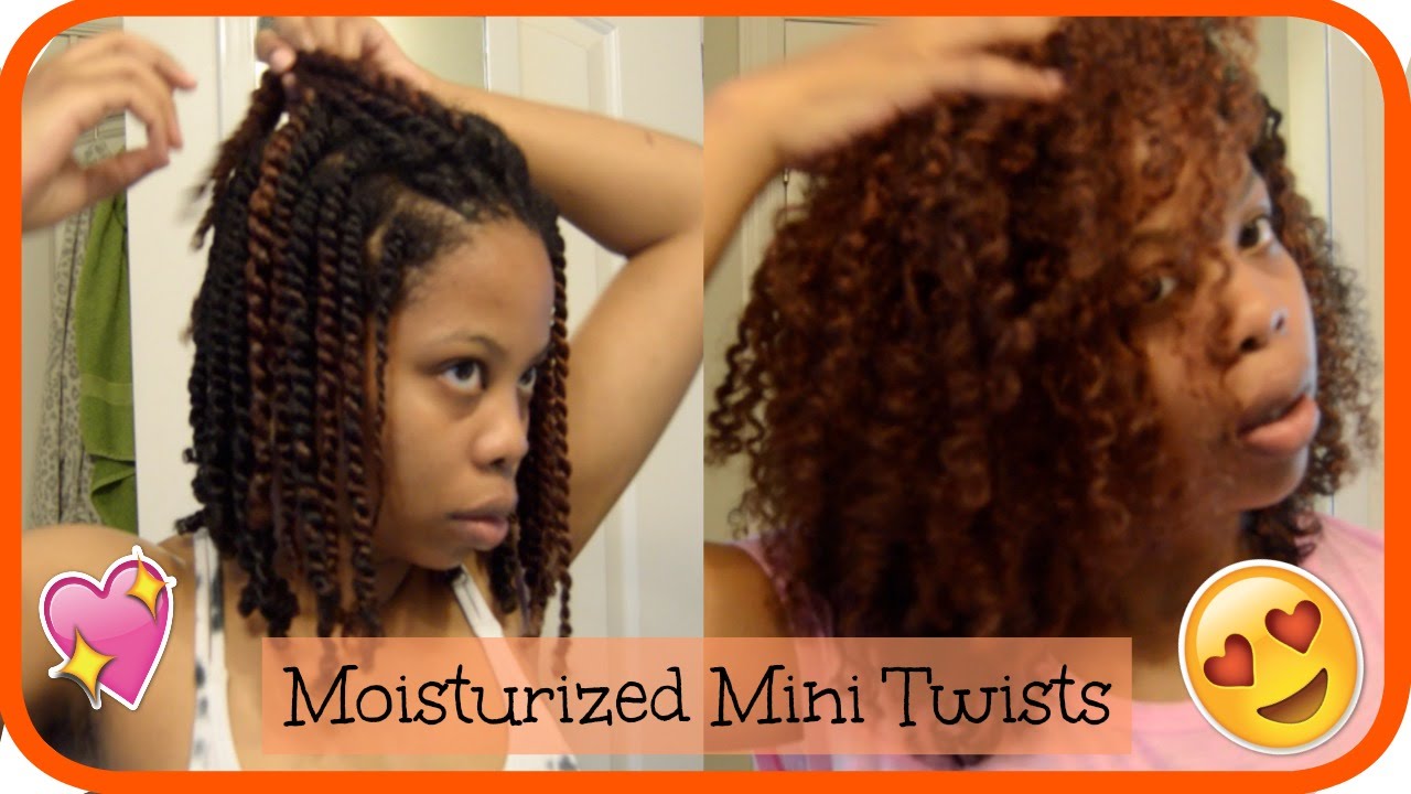 HOW TO | Moisturized Mini Twists | Moisturized Twist Out | Protective ...