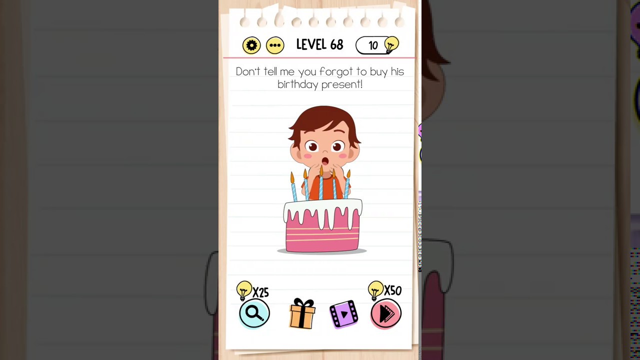 Brain test 68 Don’t tell me you forgot to buy his birthday present ...