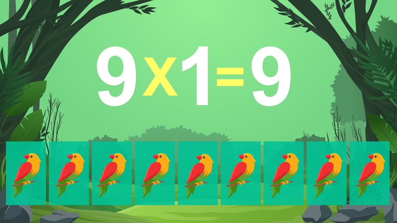 Tabuada do 9 Tabuada de multiplicação Aprender tabuada - YouTube