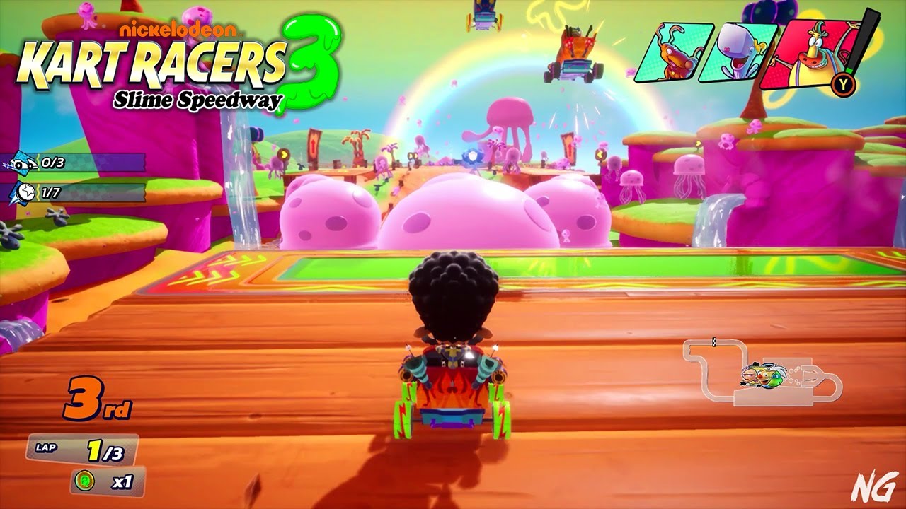 Nickelodeon Kart Racers 3 - All Characters And Stages Gameplay ...