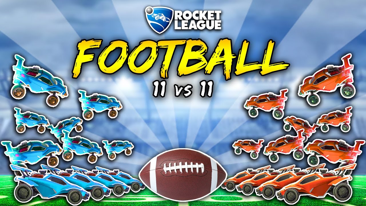 We played a FULL-SCALE Rocket League football match with a pro football ...