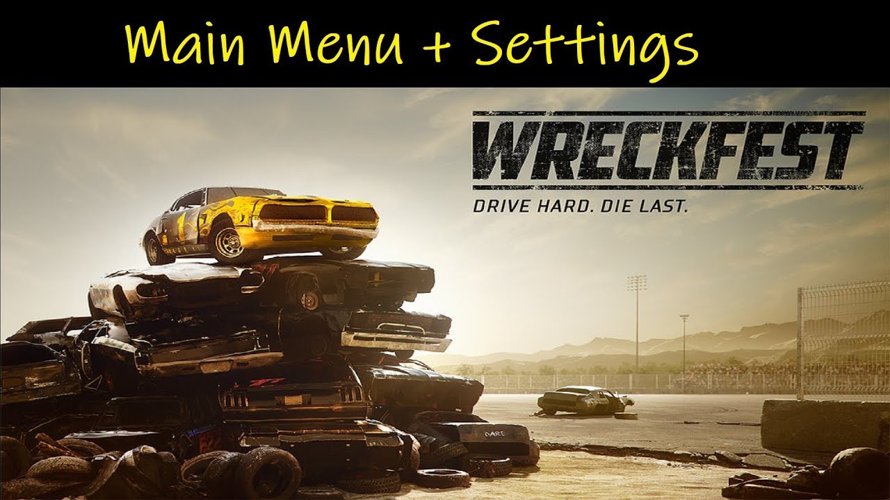 Wreckfest | Browsing Main Menu & Settings - YouTube