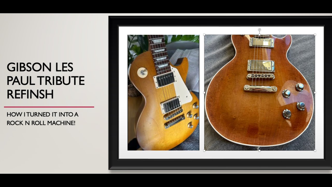 Gibson Les Paul Tribute-Refinish-Makeover-Binding - YouTube