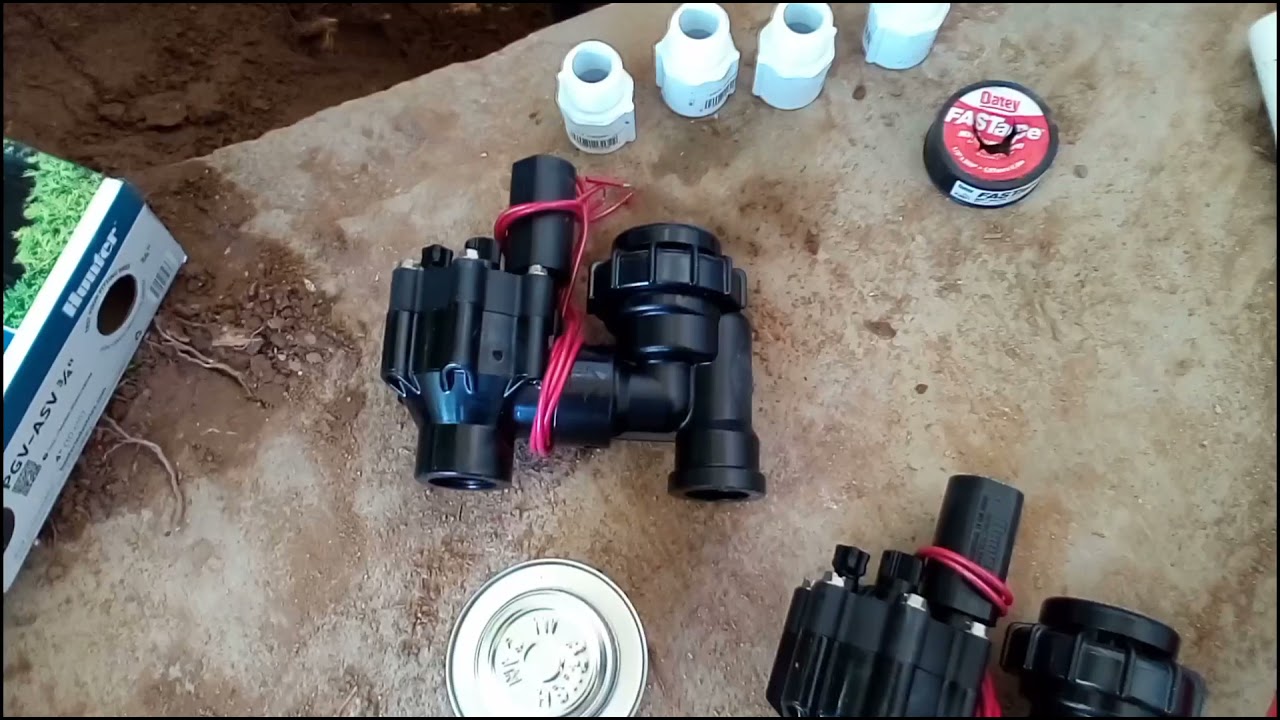 Hunter Valve Install | #AuCAmigos Irrigation fixes - YouTube