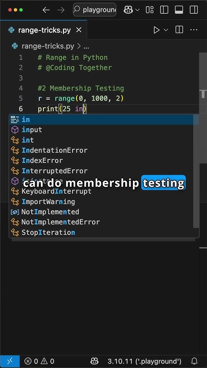 Mind-Blowing Python Range Tricks You NEED to Know! - YouTube