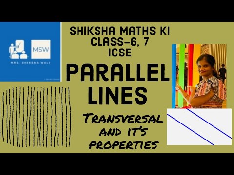 Parallel lines |Class 7| Maths| ICSE| Common Terms| Lines| Properties ...