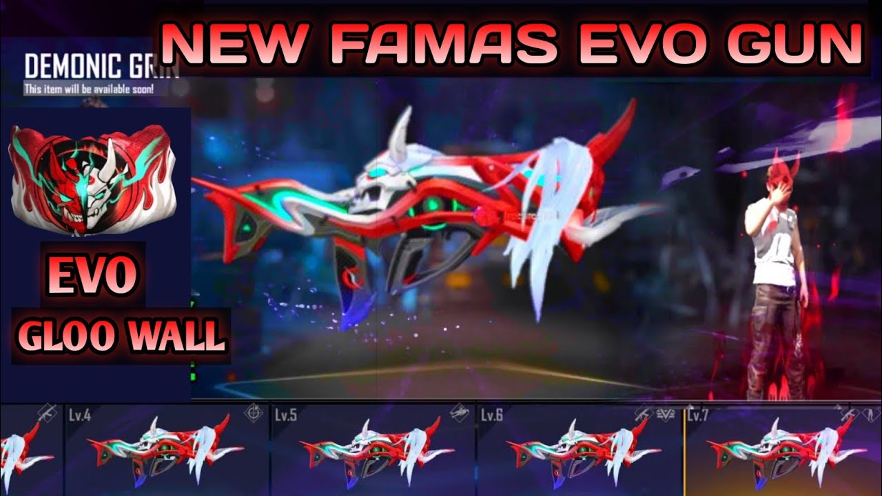 FREE FIRE EVO FAMAS | NEW EVO GUN IN FREE FIRE | NEXT EVO GUN FREE FIRE ...